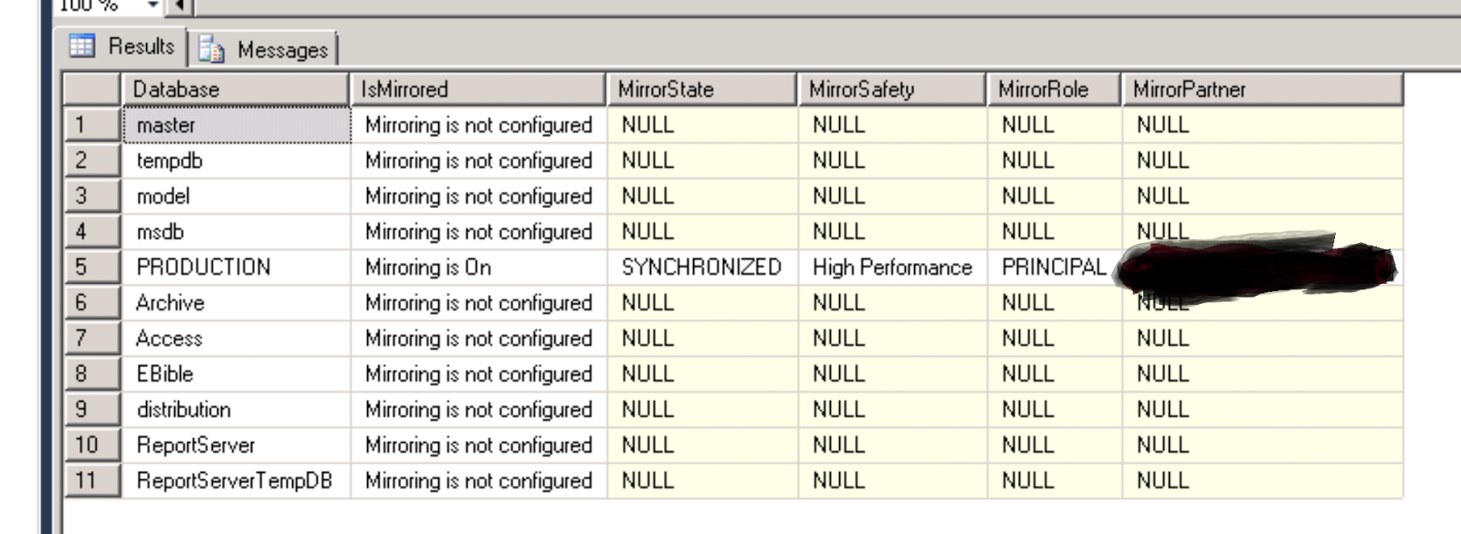 Query Sql Server Mirror Details Sys Database Mirroring