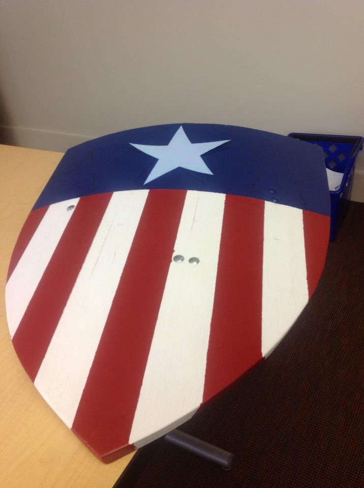 Making my Way to Normal: Curved Shields and Captain America