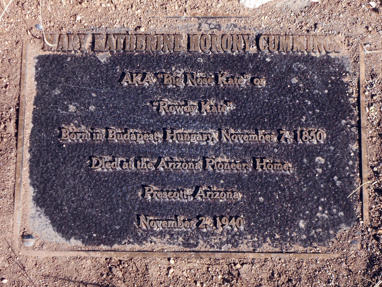 The Final Resting Place of Big Nose Kate