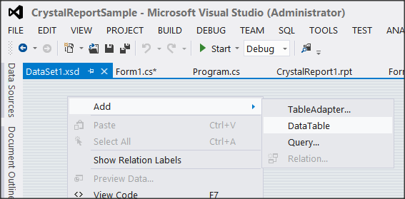 Happy Coding Box: Create Sample Crystal Reports in Visual Studio Step ...