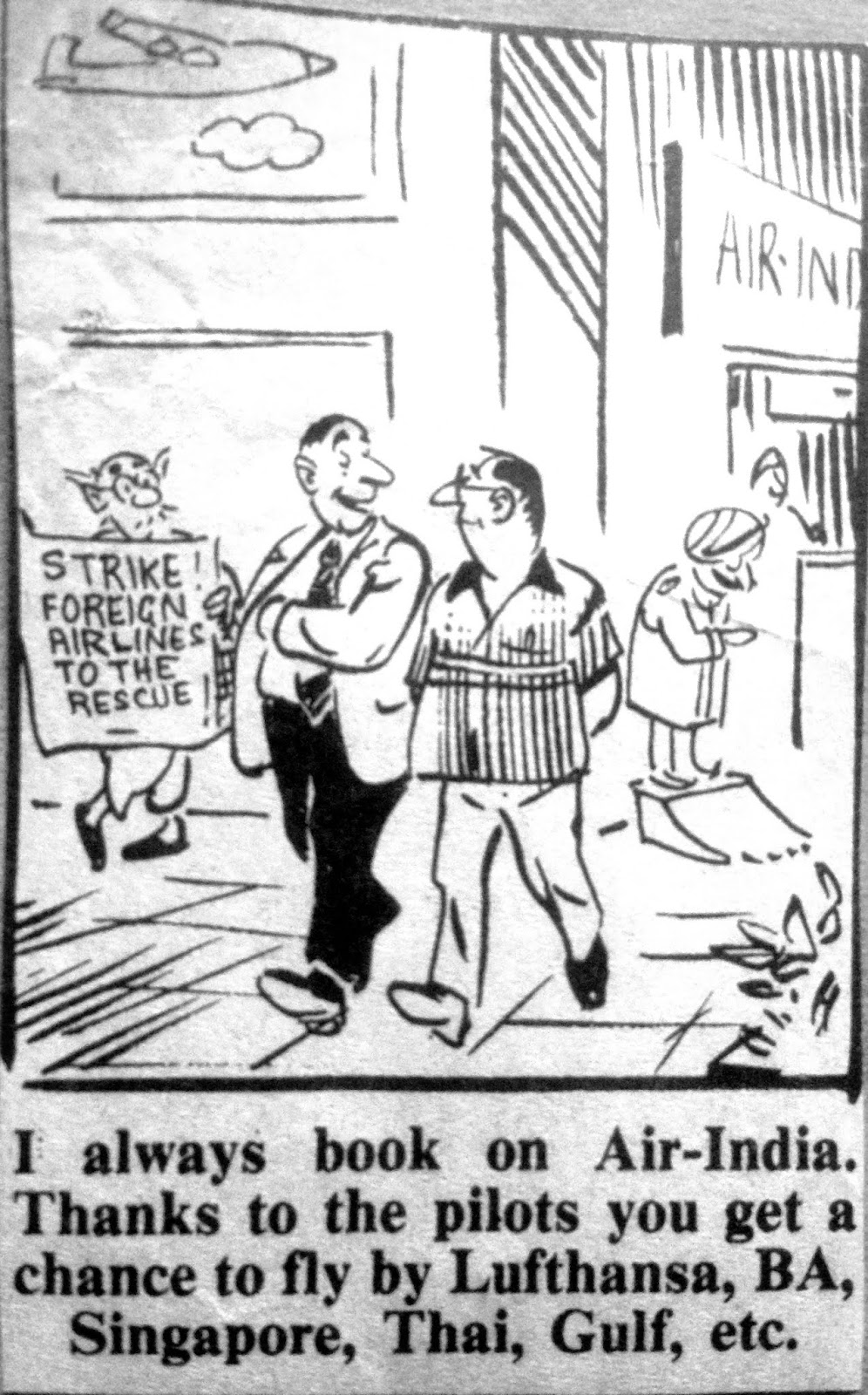 R.K. Laxman's Cartoons: Air India - II