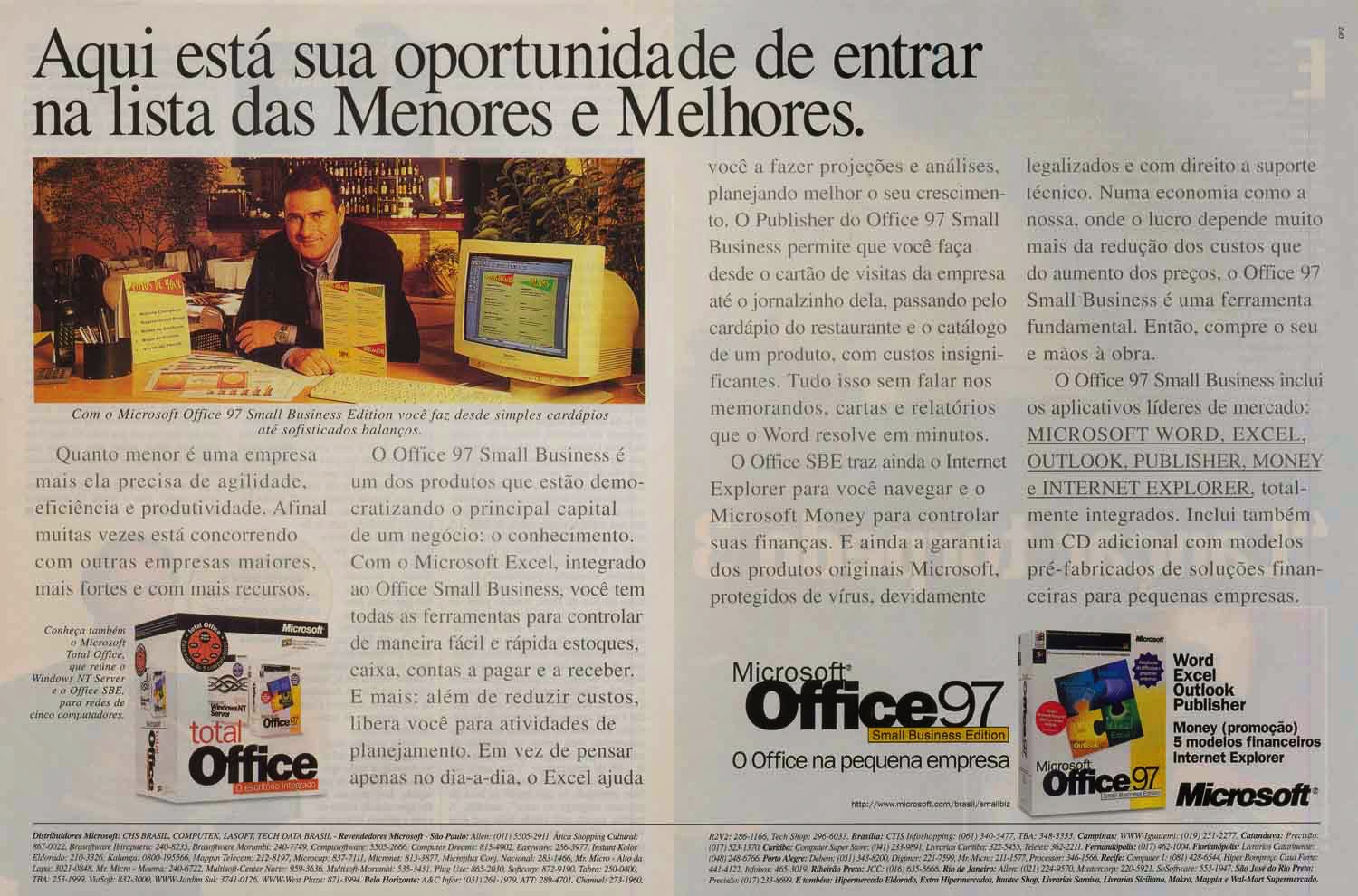 Office 97 (Microsoft) - 1997 - Propagandas Históricas | Propagandas Antigas