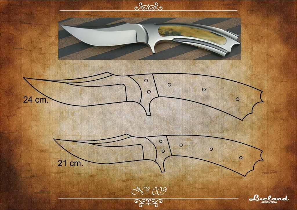facón chico: Moldes de Cuchillos