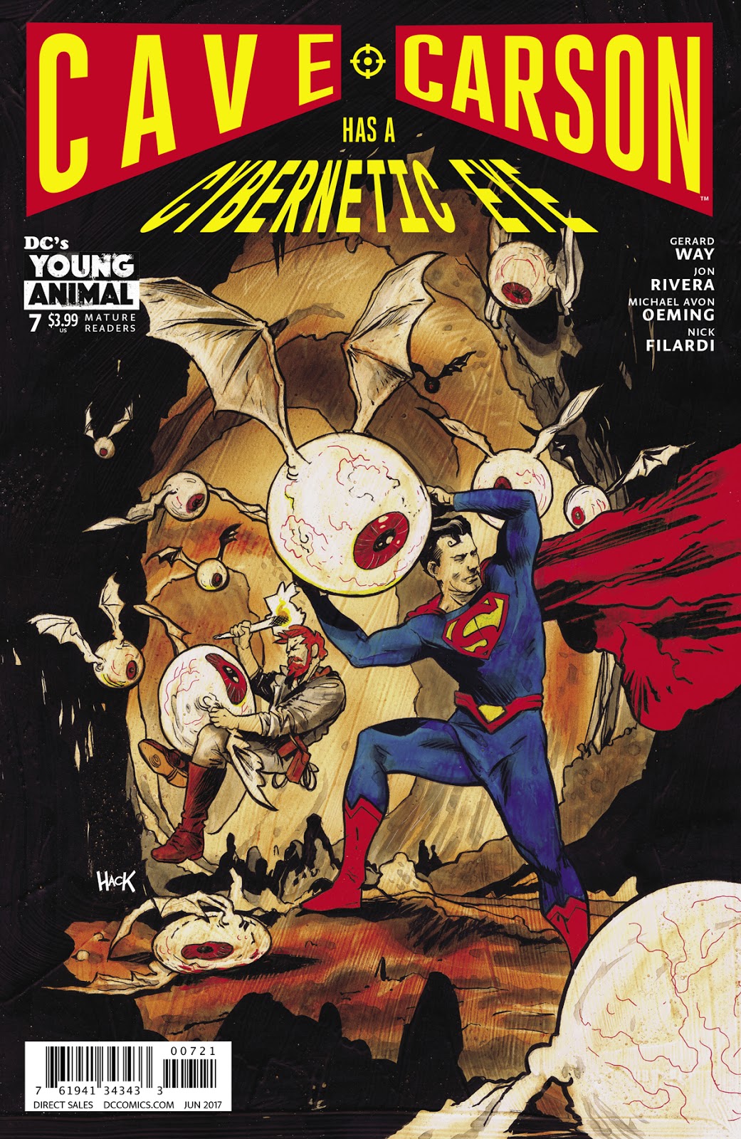 Weird Science DC Comics: PREVIEW: Cave Carson Has a Cybernetic Eye #7