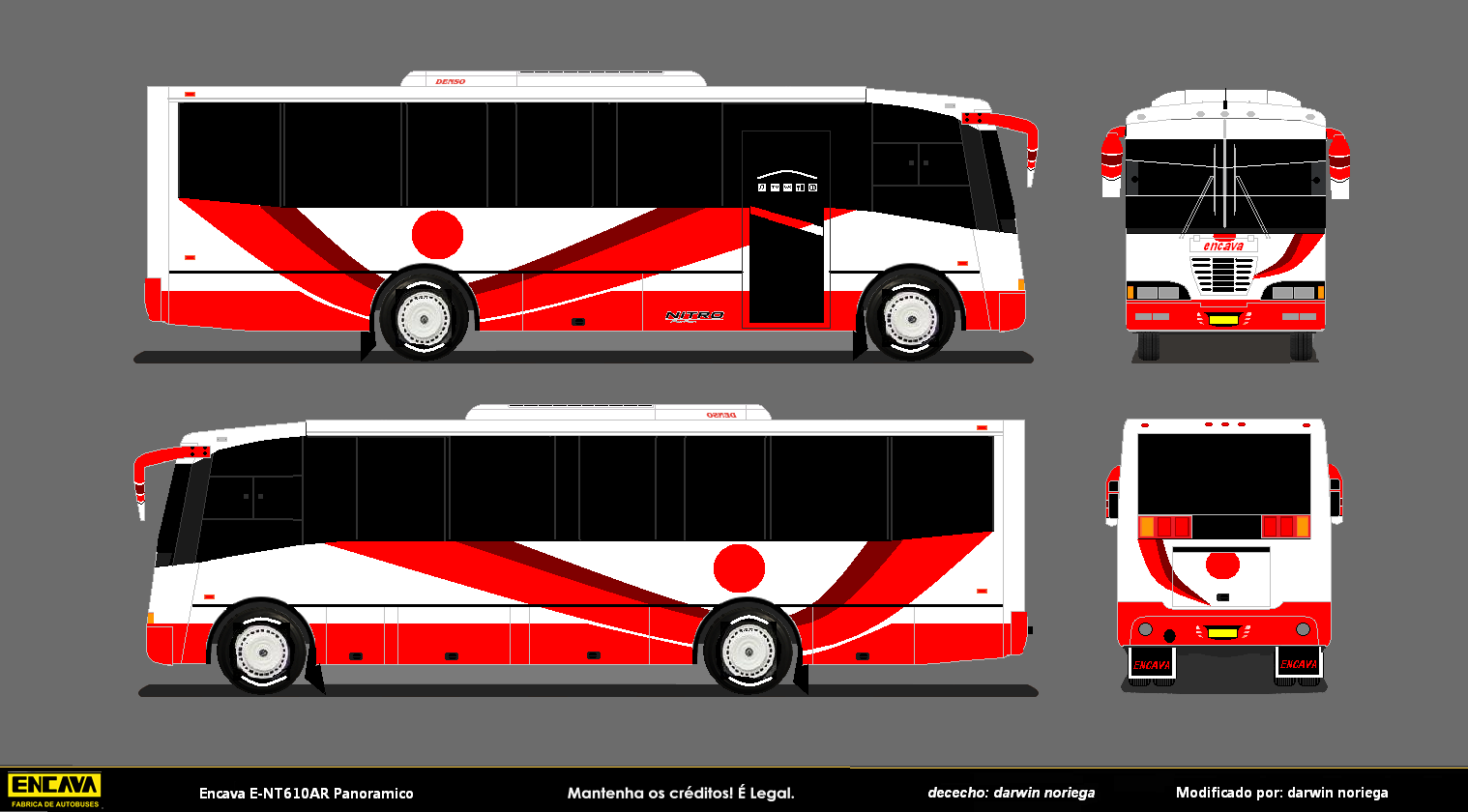 Diseños Autobuses VNZLA: Encava E-NT610AR Encava Isuzu Serie 600
