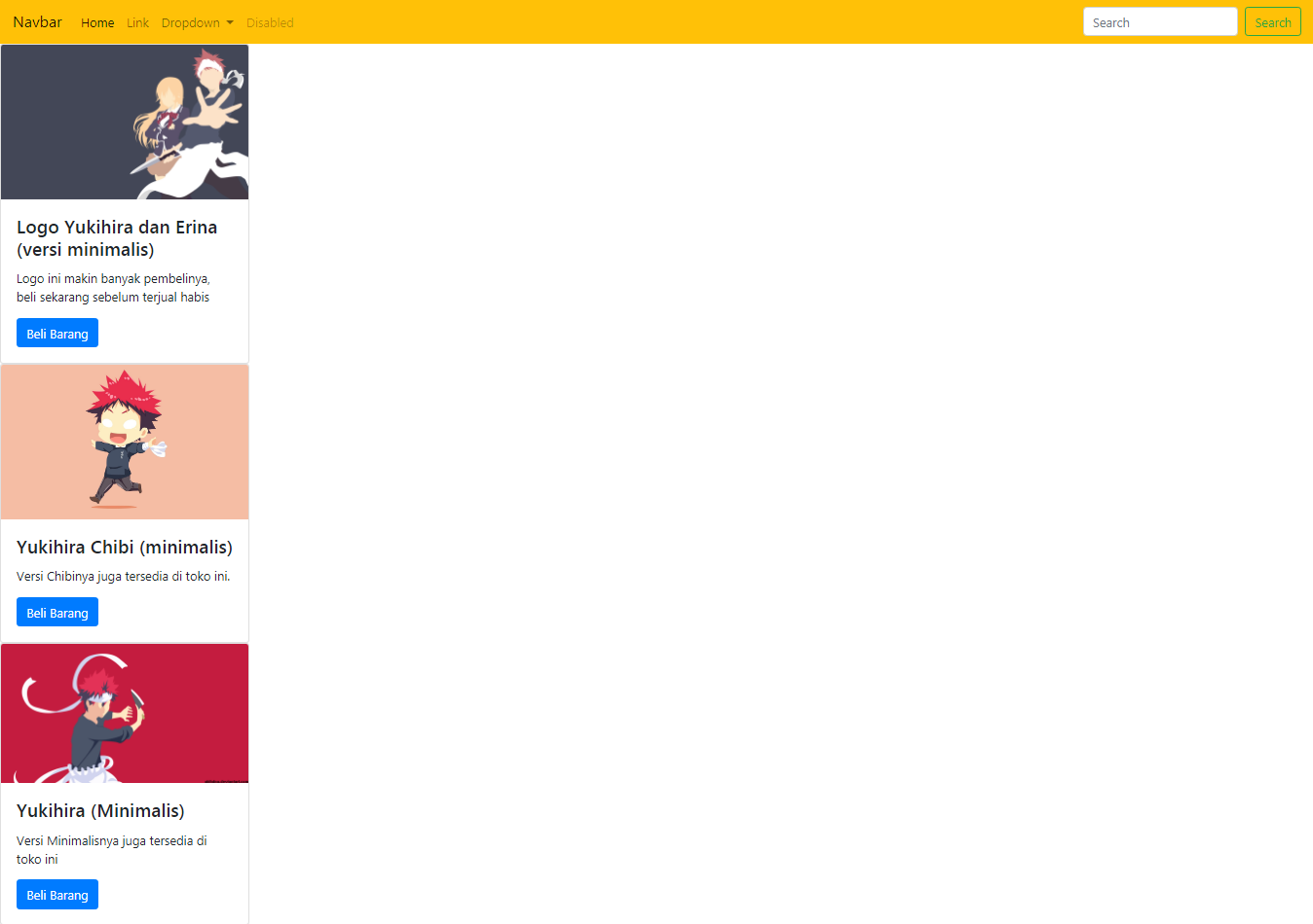 Cara Membuat Tampilan Online Shop Sederhana dengan Bootstrap 4 | Blog Valdi