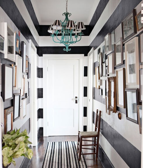belle maison: Inspiration Snapshot: Striped Hallway