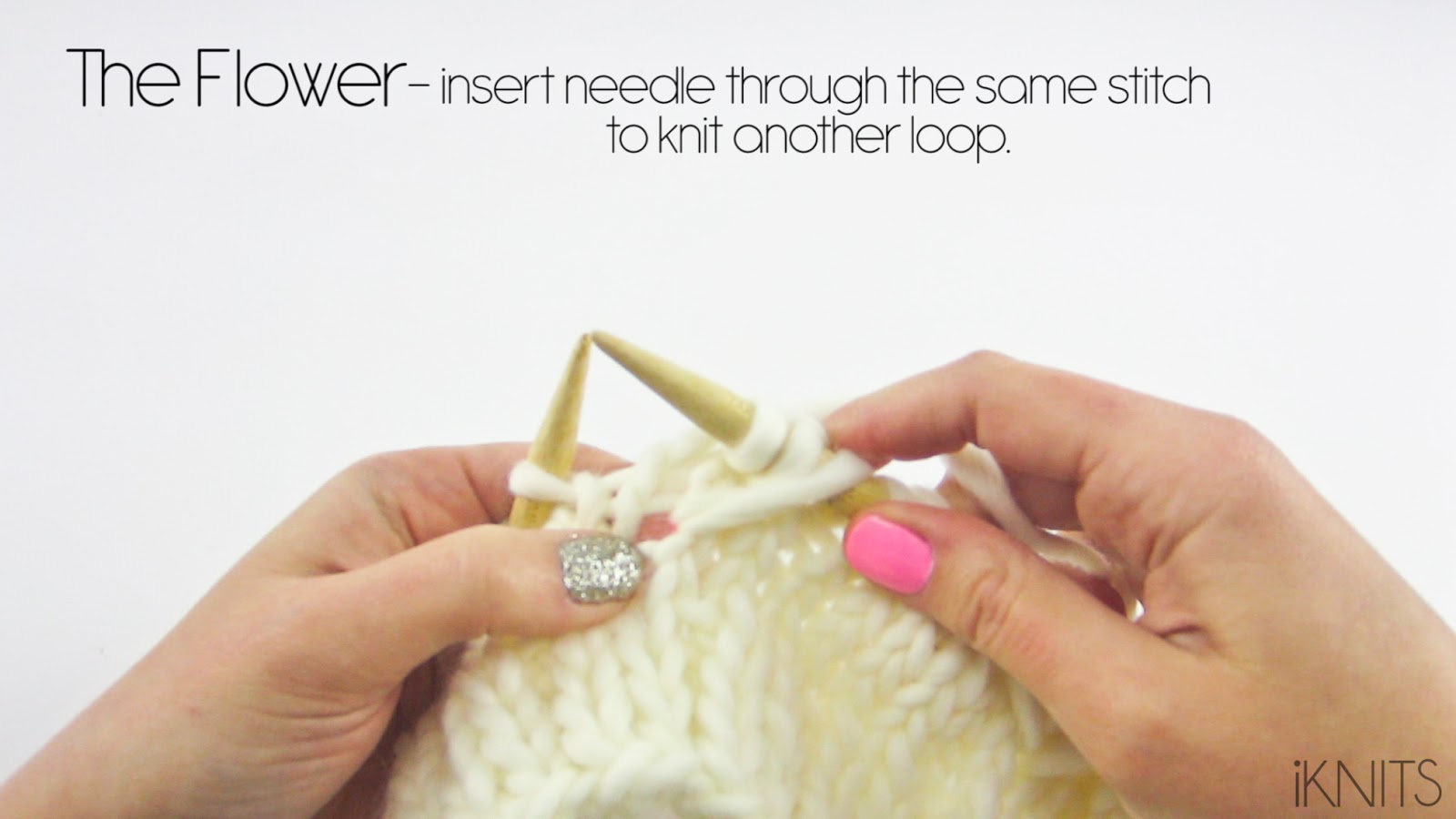 HOW TO KNIT THE DANDELION STITCH | PATTERN AND PHOTO TUTORIAL - iKNITS