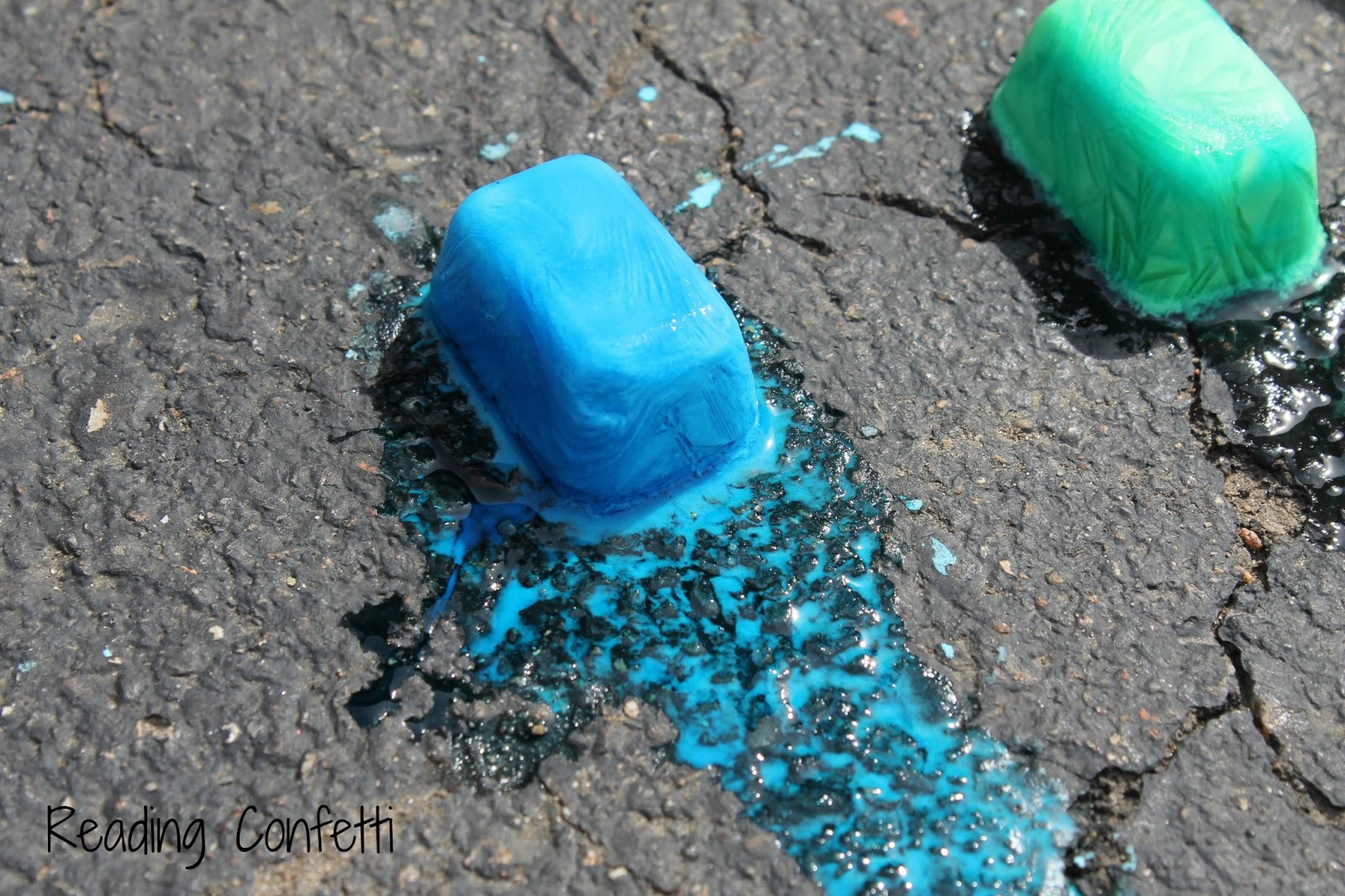 Ice Chalk ~ Reading Confetti