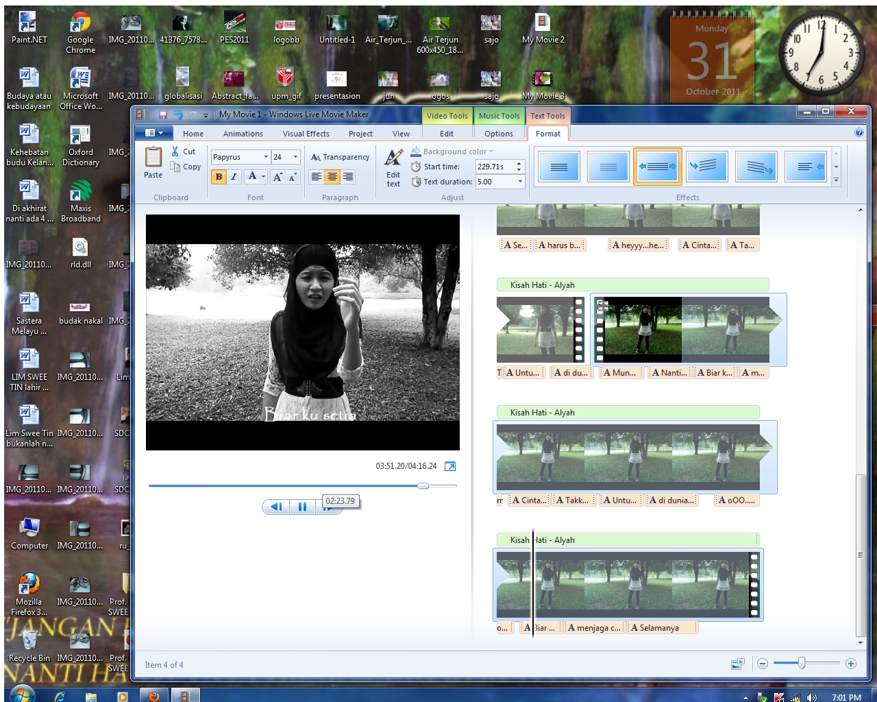 Kuras-Kuras Kreatif: PROSES MENGEDIT VIDEO SUBJEK MULTIMEDIA