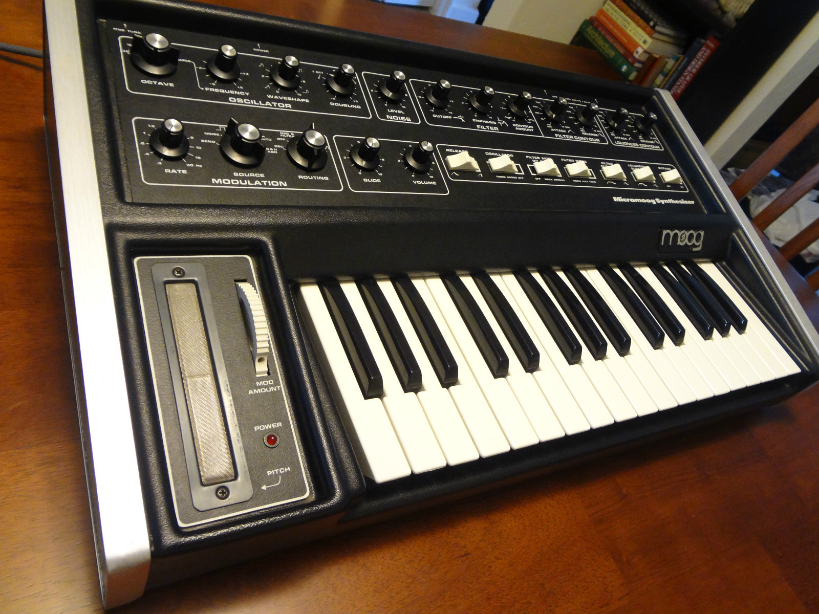 MATRIXSYNTH: MOOG MICROMOOG ANALOG MONOPHONIC SYNTHESIZER SN 7493