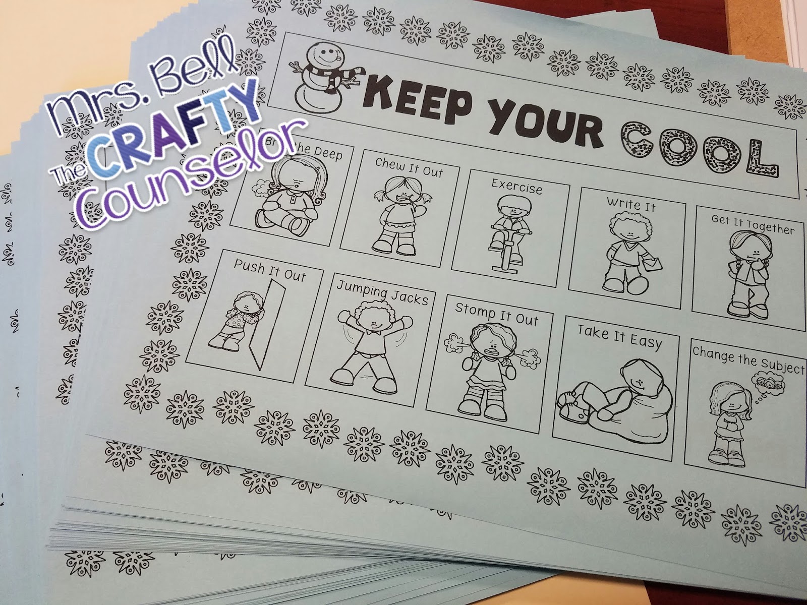 Calm Down Techniques - Mrs. Bell The Crafty Counselor