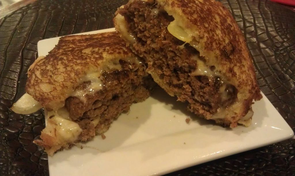 Horsin' Around in the Kitchen: Grilled Patty Melt with Sauteed Onions