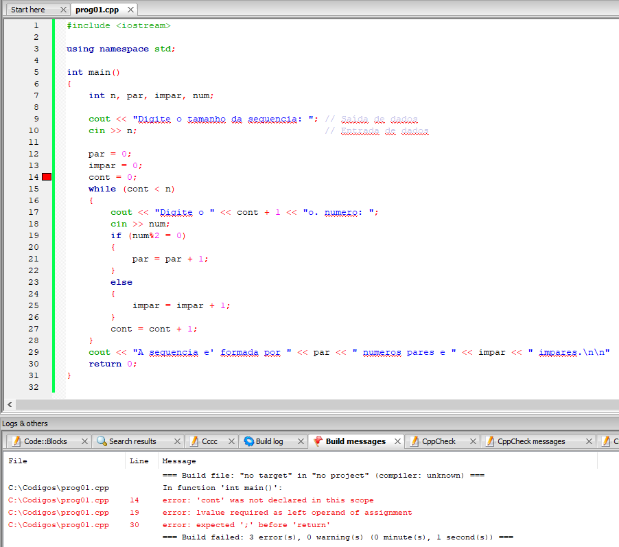 DG Bits: Criando um Programa no Code::Blocks