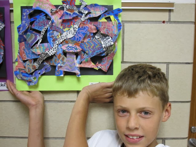 Lake and Hartville Elementary Art: 5th Grade ABSTRACT STELLA SCULPTURES