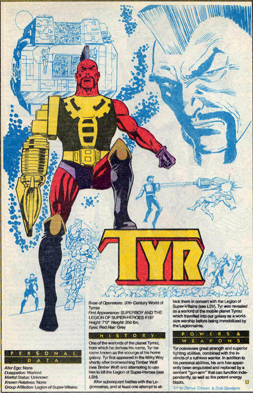 The Legion of Super Bloggers! : Who's Who: Tyr