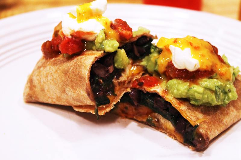 ty's kitchen: Chicken and Spinach Burritos