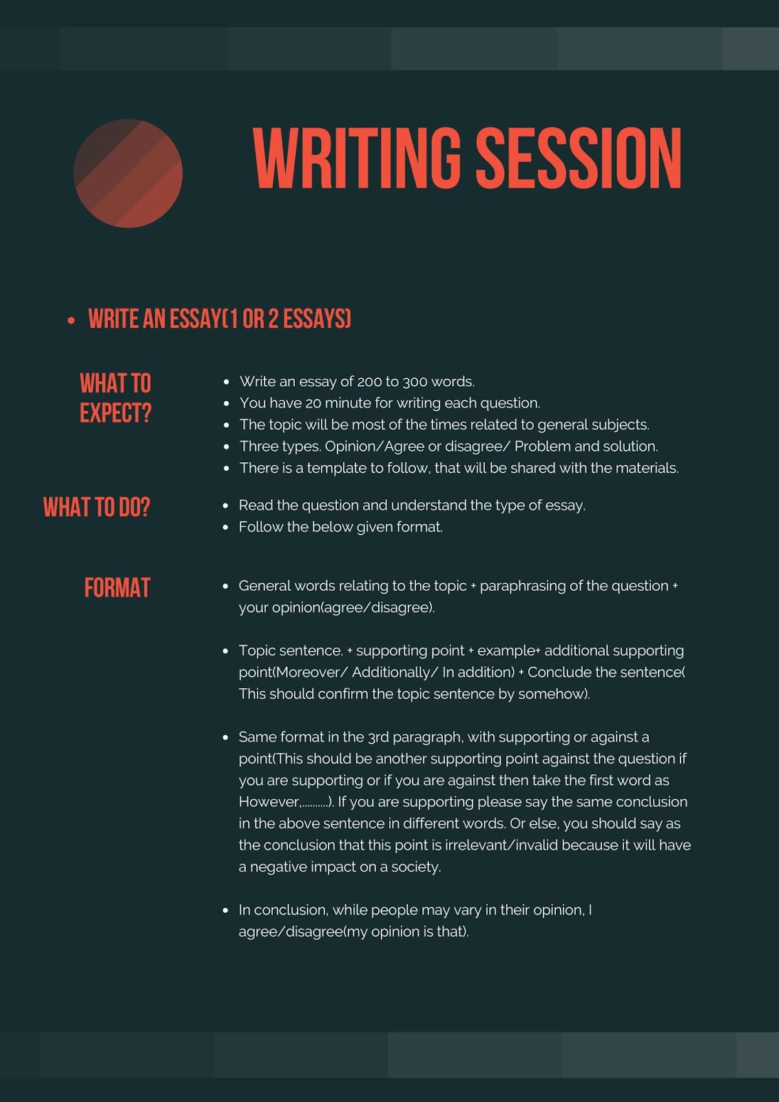 SUCCESS NEVER EASY: PTE-A free guide_Writing Session with format.