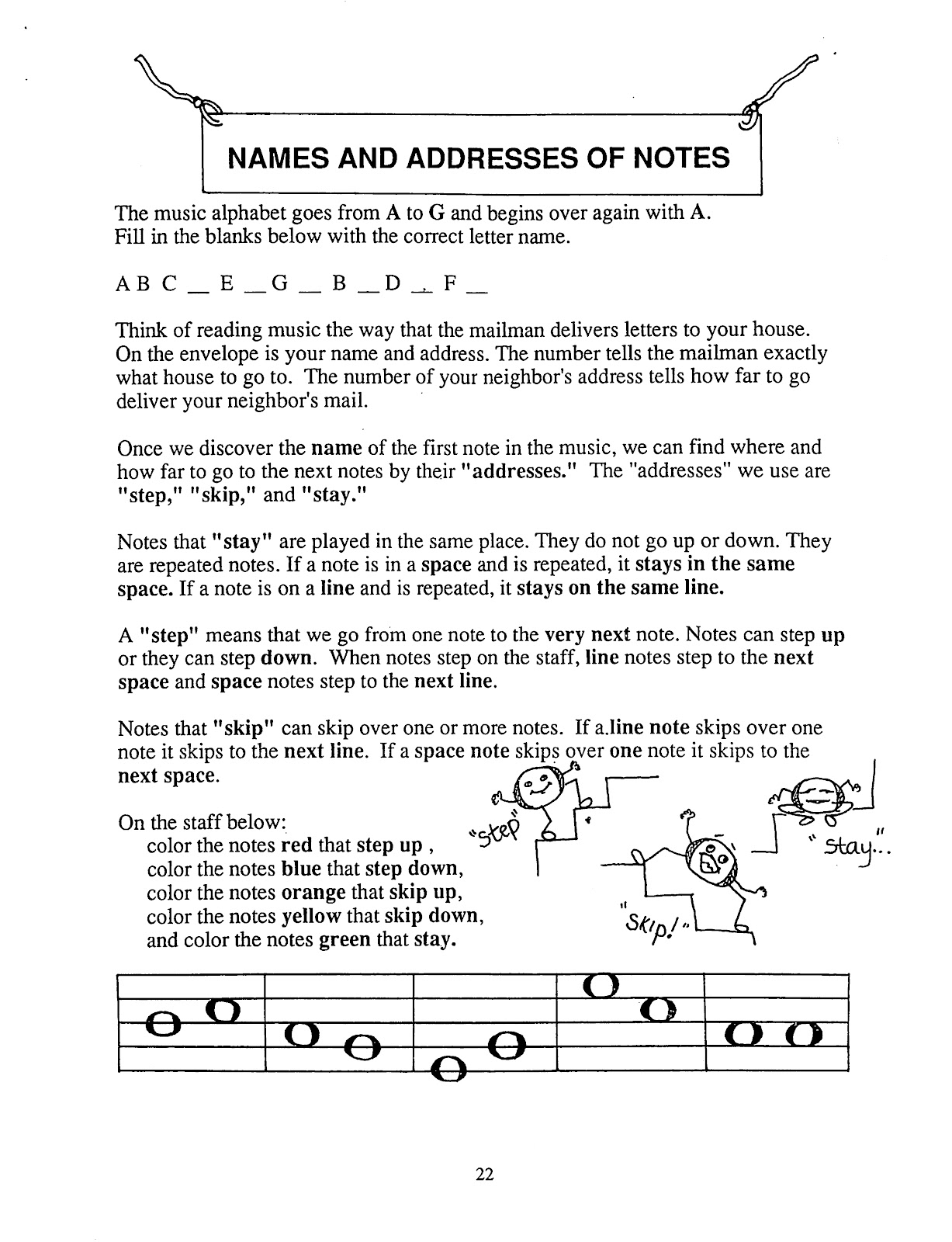 Miss Jacobson's Music: THEORY #5: STEPS and SKIPS