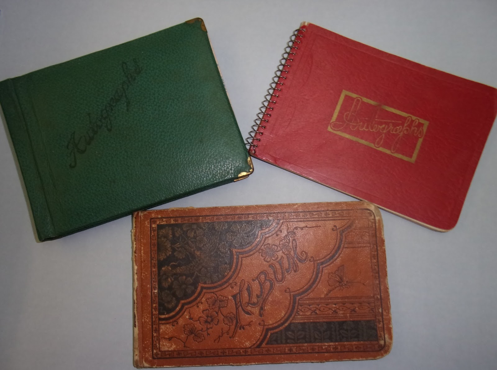 Autograph books at the Houston County, Tennessee Archives