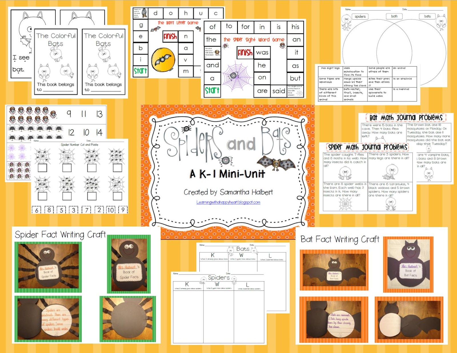 Learning with a Happy Heart: Spiders and Bats Mini-Unit