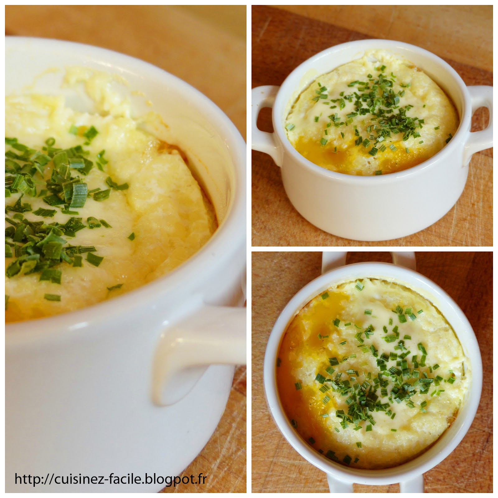 Cuisinez facile - Easy cooking: Oeuf au Jambon Sec et Crème en Cocotte ...