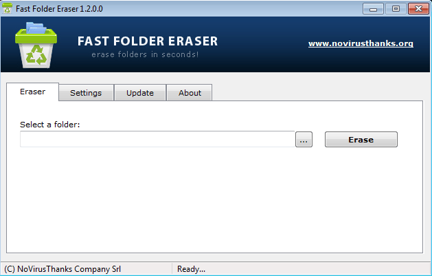 Eliminar carpetas de gran tamaño (pesadas) en Windows: Fast Folder Eraser