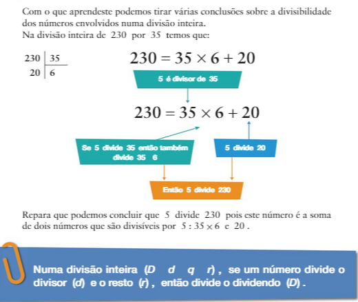 SEMPRE A MATHEMATICAR...COM MÚSICA: Propriedades dos divisores