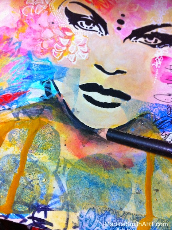 StencilGirl Talk: Multi-Layer Art Journal Page with StencilGirl Guest ...