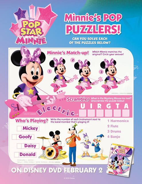 Disney Minnie Mouse Coloring/Activity Sheets - Babushka's Baile