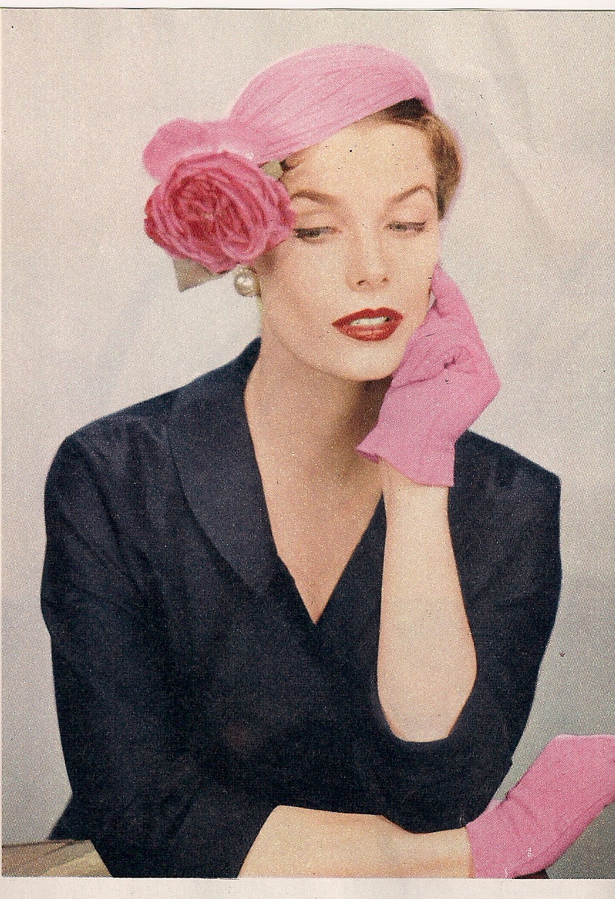 The Vintage Hat Shop: Lilly Dache' hat, April 1954