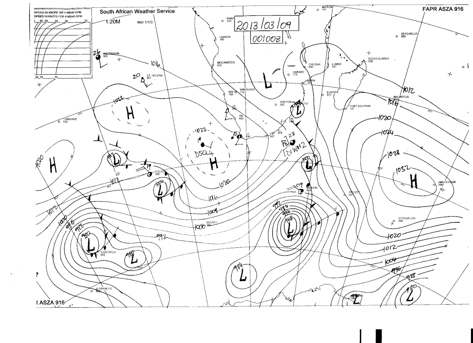 SA Weather and Disaster Observation Service: SA Sea Level Synoptic ...