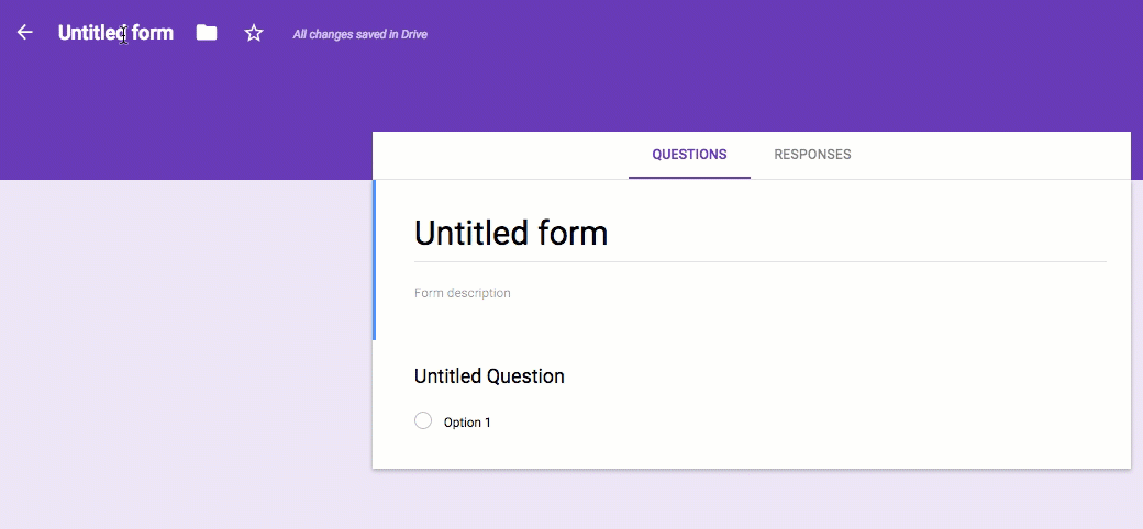 Google Forms - Creating & Naming