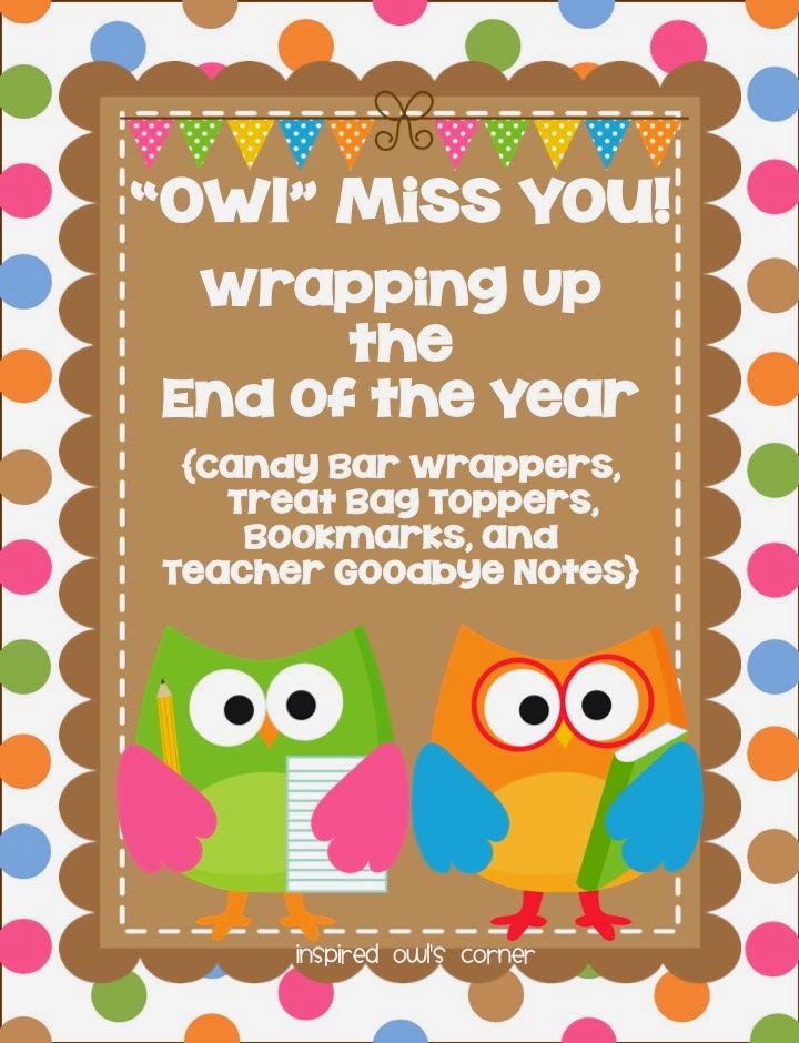 FREEBIE End of the Year Labels, Bookmarks, and Note Cards! - Inspired ...