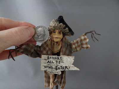 From the Studio of Pat Benedict: Haunted Dollhouse Scarecrow beware ...
