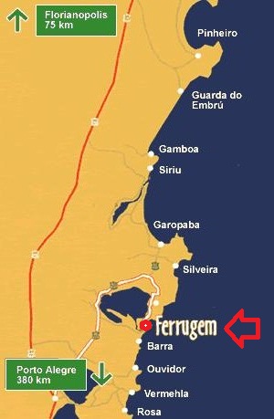 Playas de Brasil: Mapa de Ferrugem