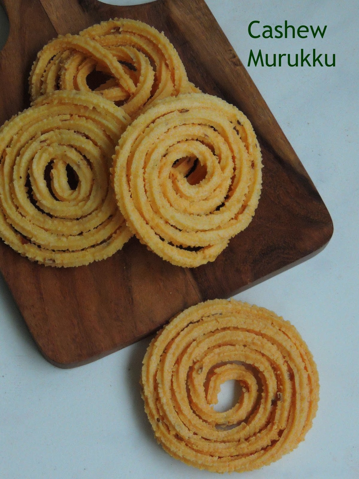 Priya's Versatile Recipes: Parboiled Rice Cashew Murukku/Munthiri ...