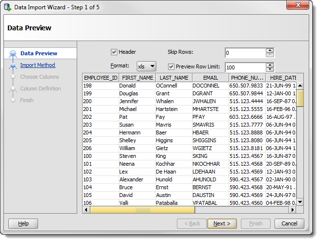 Work And Life How To Import From Excel To Oracle With Sql Developer
