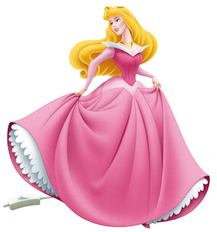Disney Princess Wearing A Pink Dress