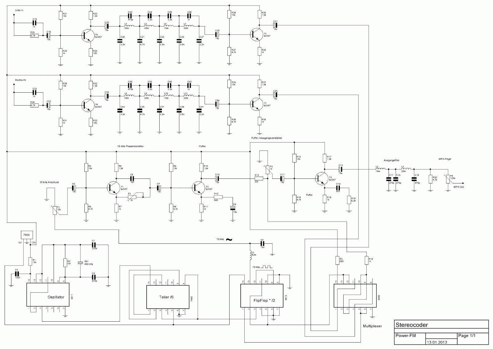 fm transmitters: low budget stereo encoder