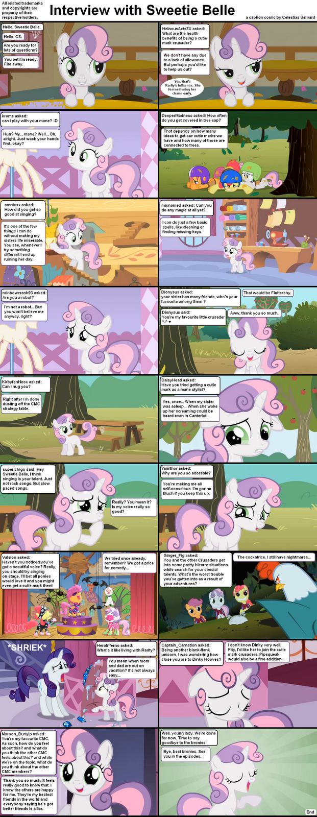 The sun mare's loyal servant: Interview with Sweetie Belle