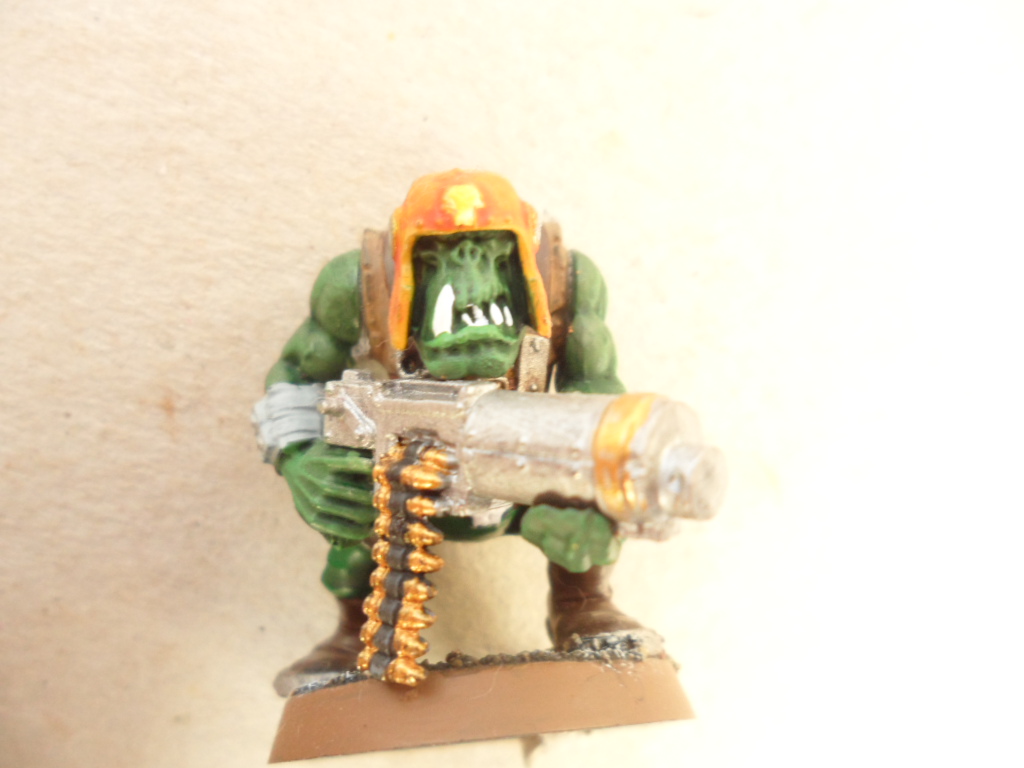 Painted Miniatures: Warhammer Miniatures- Orcs 40k Orcs Boys Mob