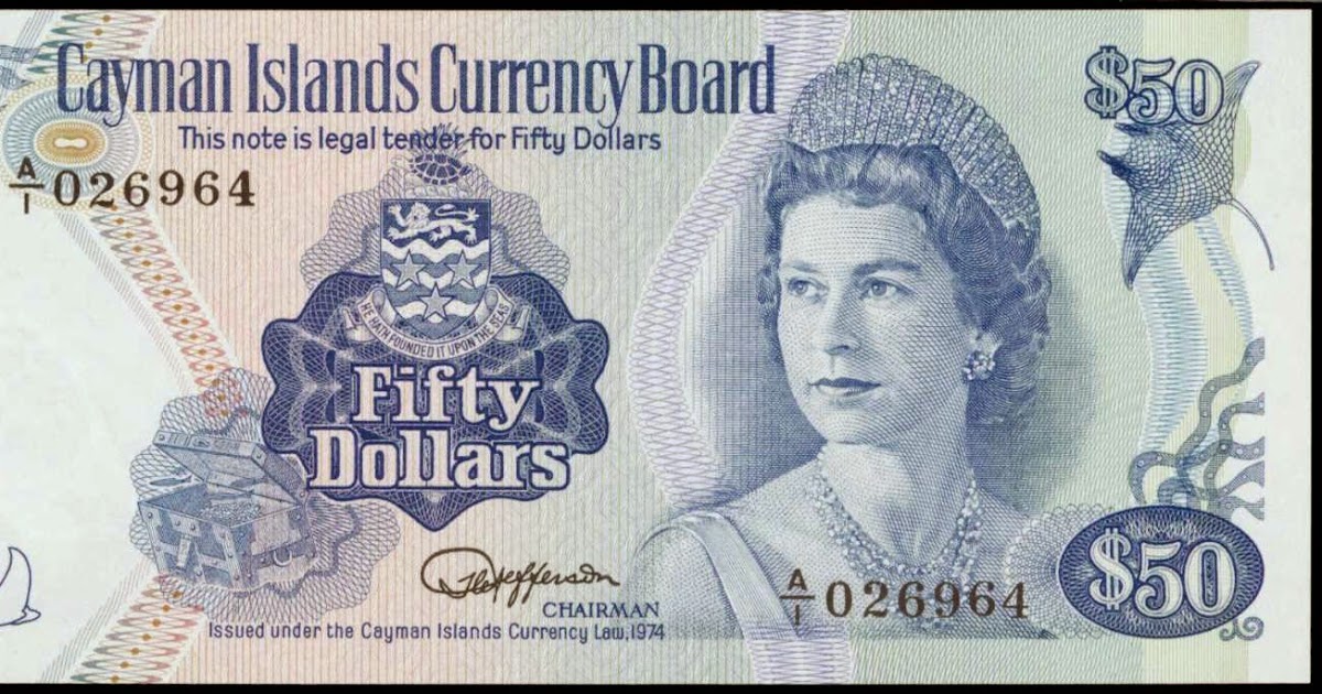 Cayman Islands 50 Dollar Note 1974|World Banknotes & Coins Pictures ...
