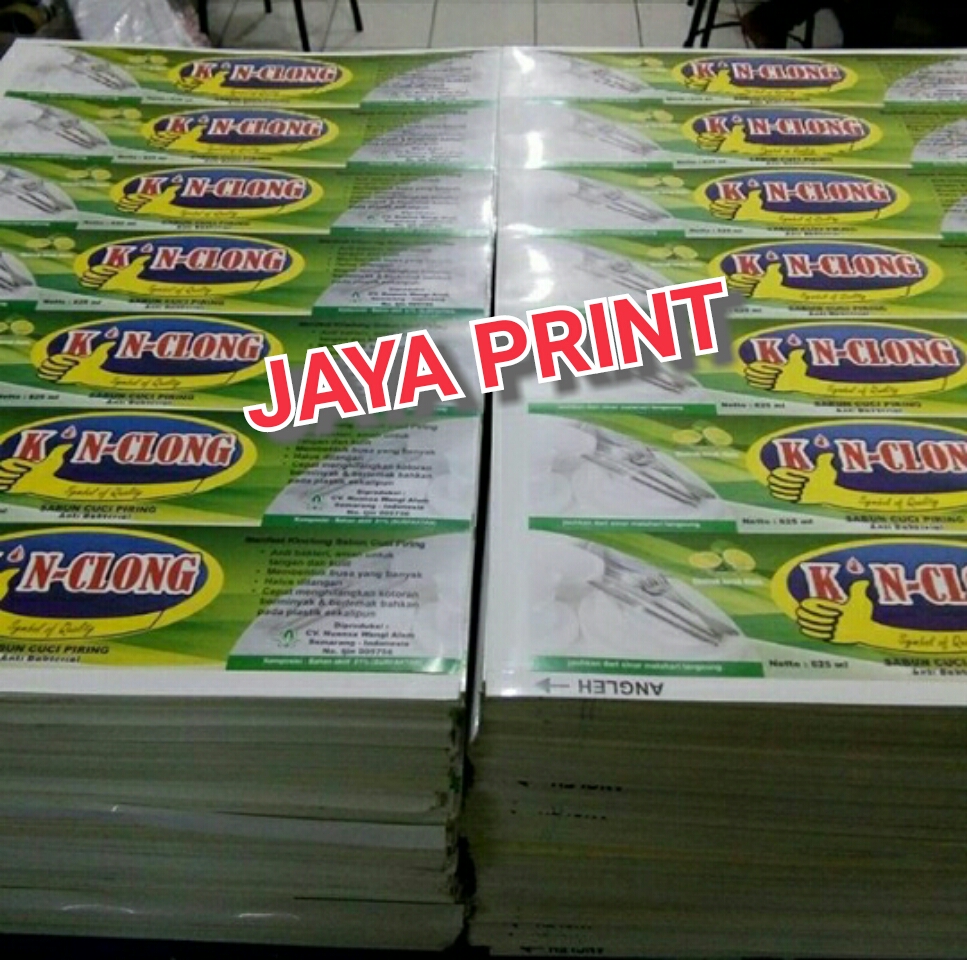 JAYA PRINT: Percetakan Stiker Semarang