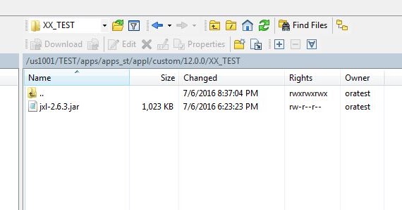 Oracle applications: Deploy JAR file into R12 server in OA Oracle applications: Deploy JAR file into R12 server in OA