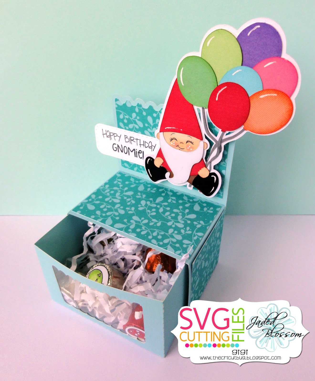 The Cricut Bug: Gnomie Birthday Drawer Box