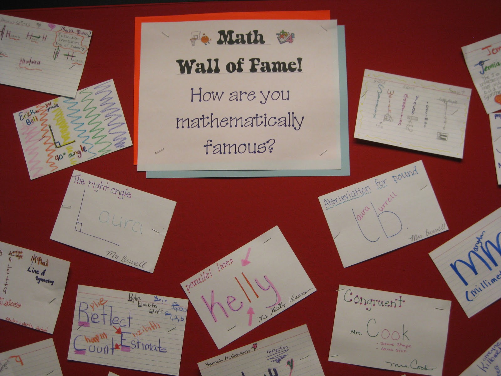Welcome to Mrs. Burrell's Math Corner...