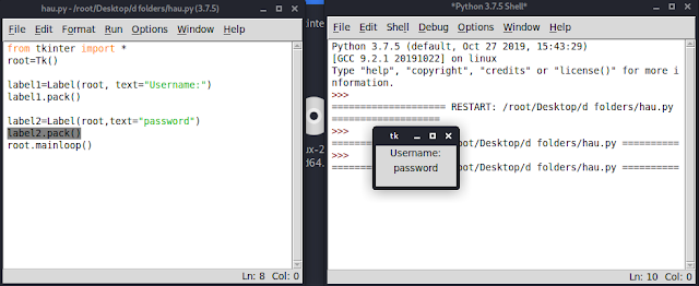 Learning Basics Of Python's Tkinter Library: Labels