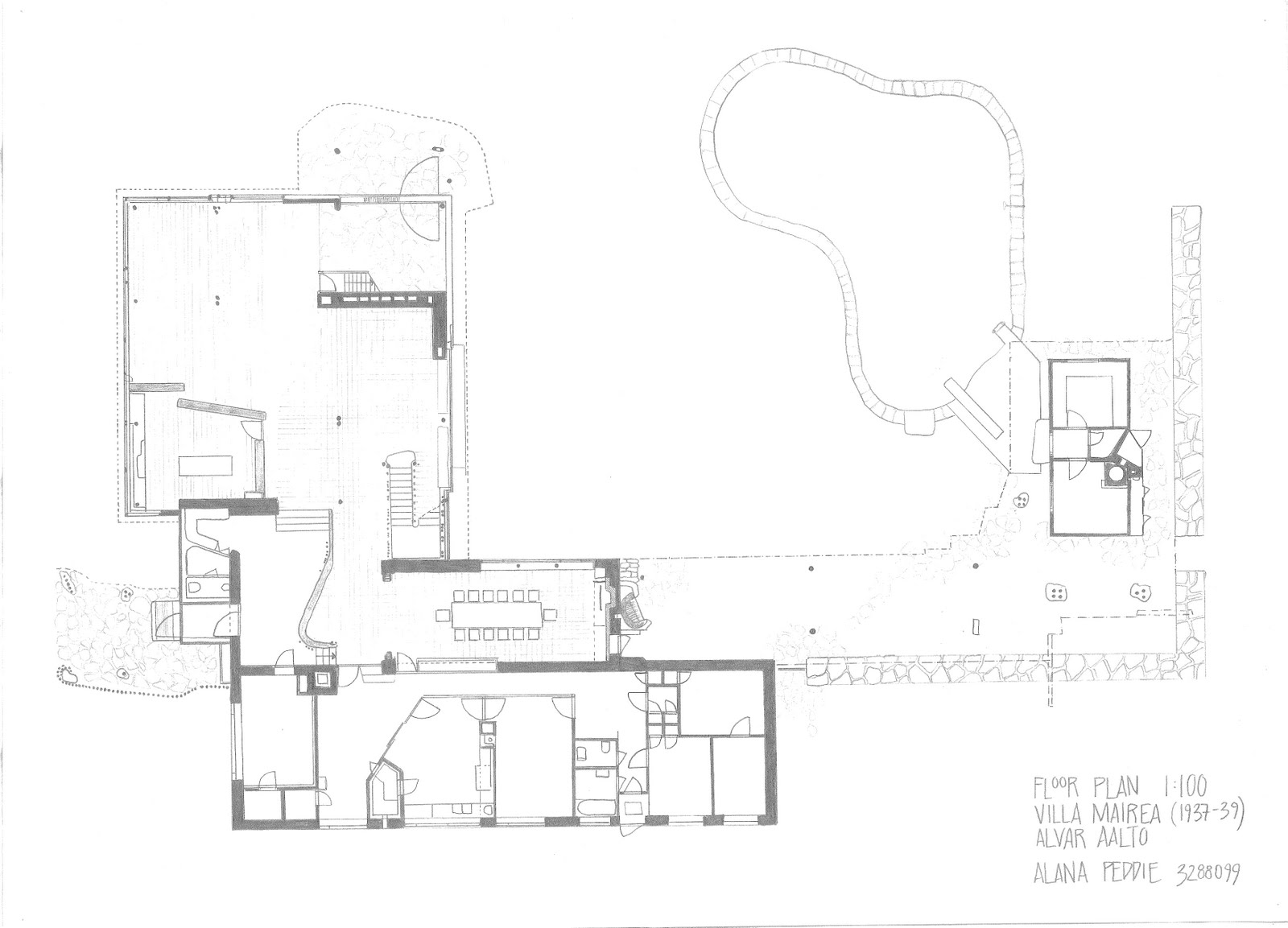 Alana Peddie: ARCH1201 - Project One : Villa Mairea, Alvar Aalto