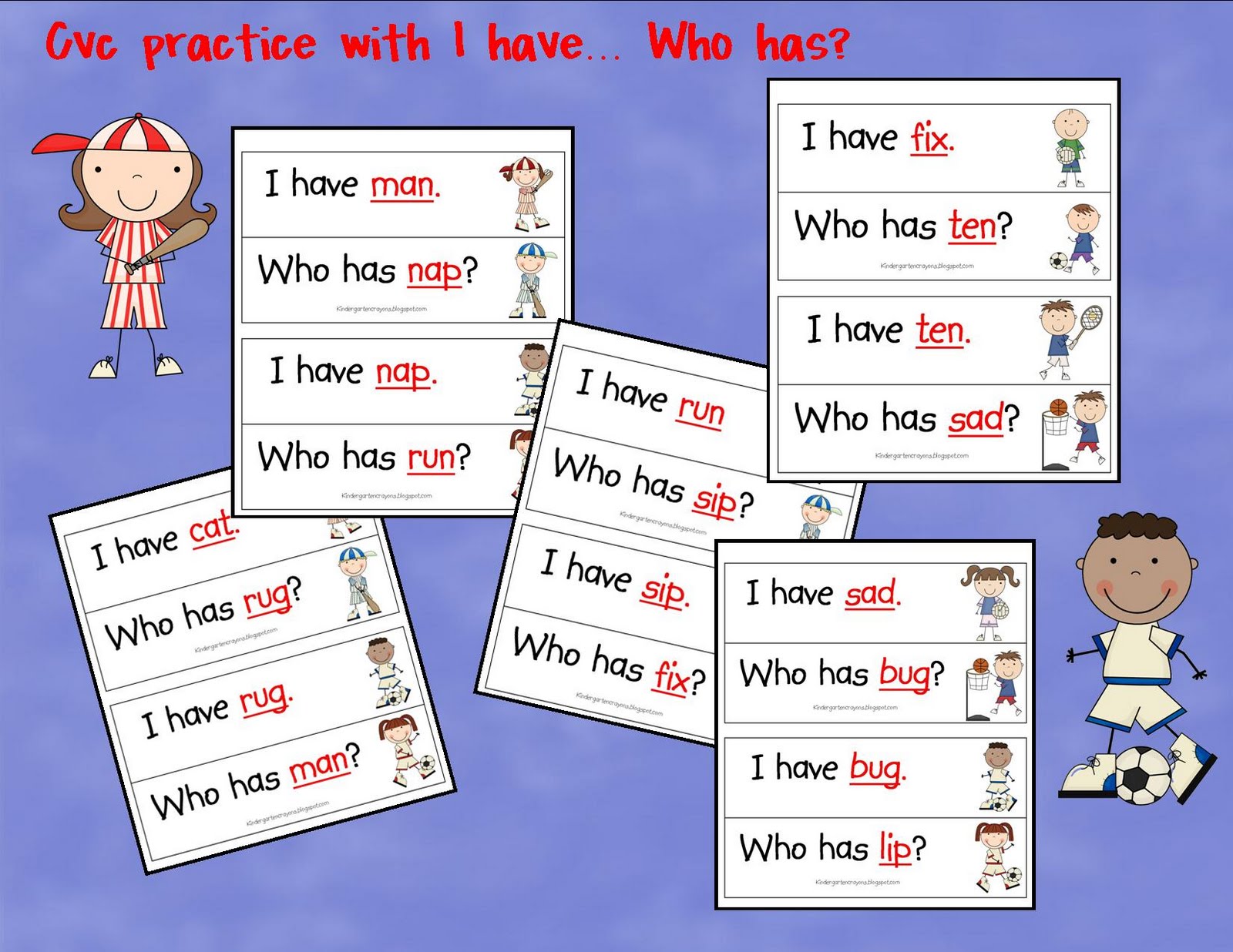 Cvc Clipart Freebie By Worksheetjunkie Teachers Pay Teachers